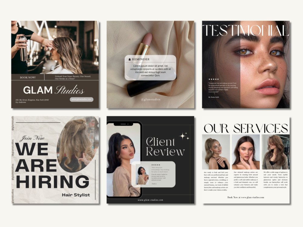 A stunning Instagram post editable Canva template | Upwork