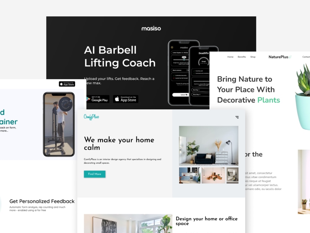 Website UX/UI Design with Source File | Upwork