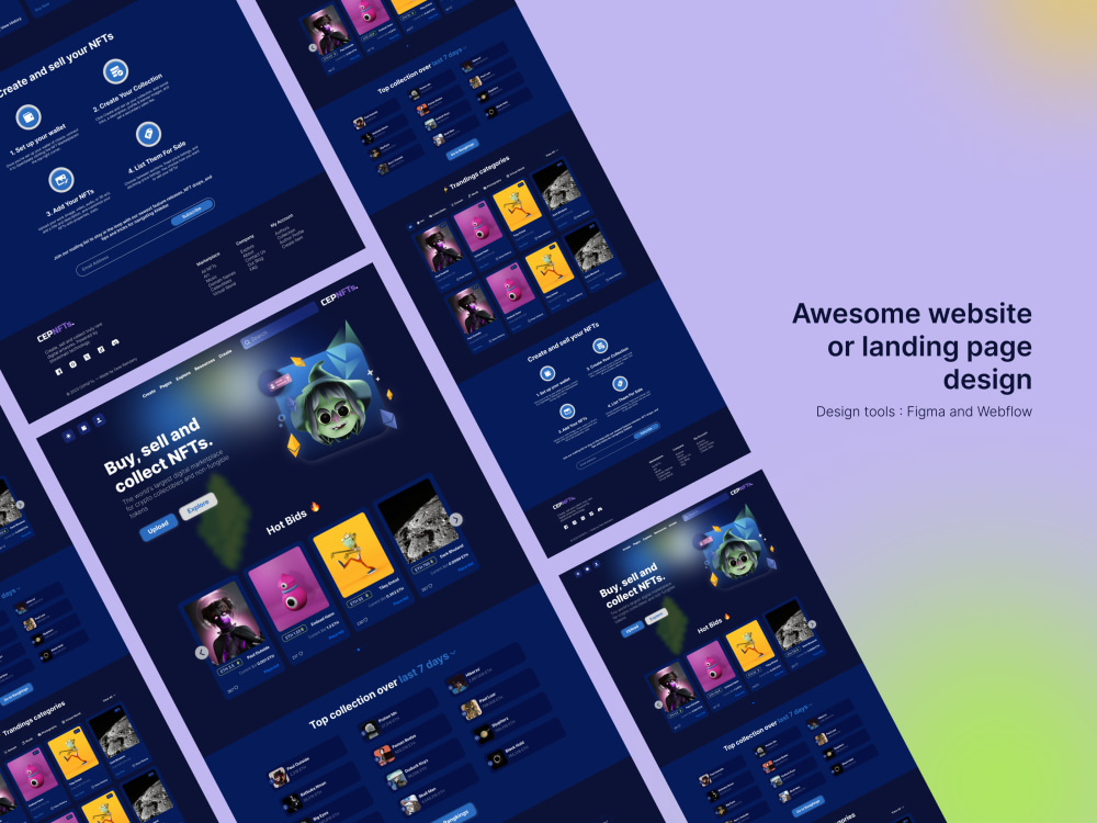 A fantastic Landing page design in Figma | Upwork