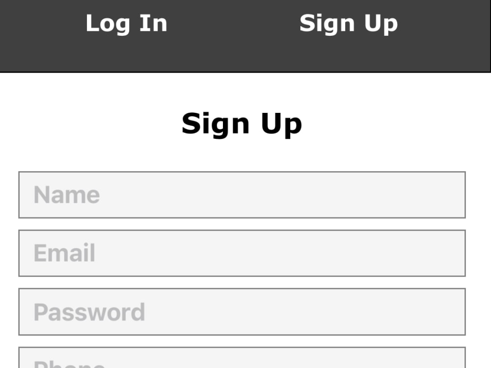 A React Native Mobile Application Upwork