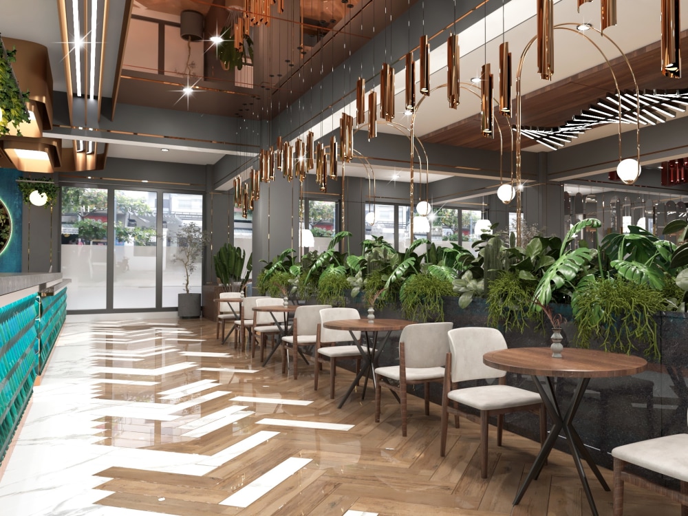 High-quality 3d model and renders of your restaurant, bakery, cafe ...