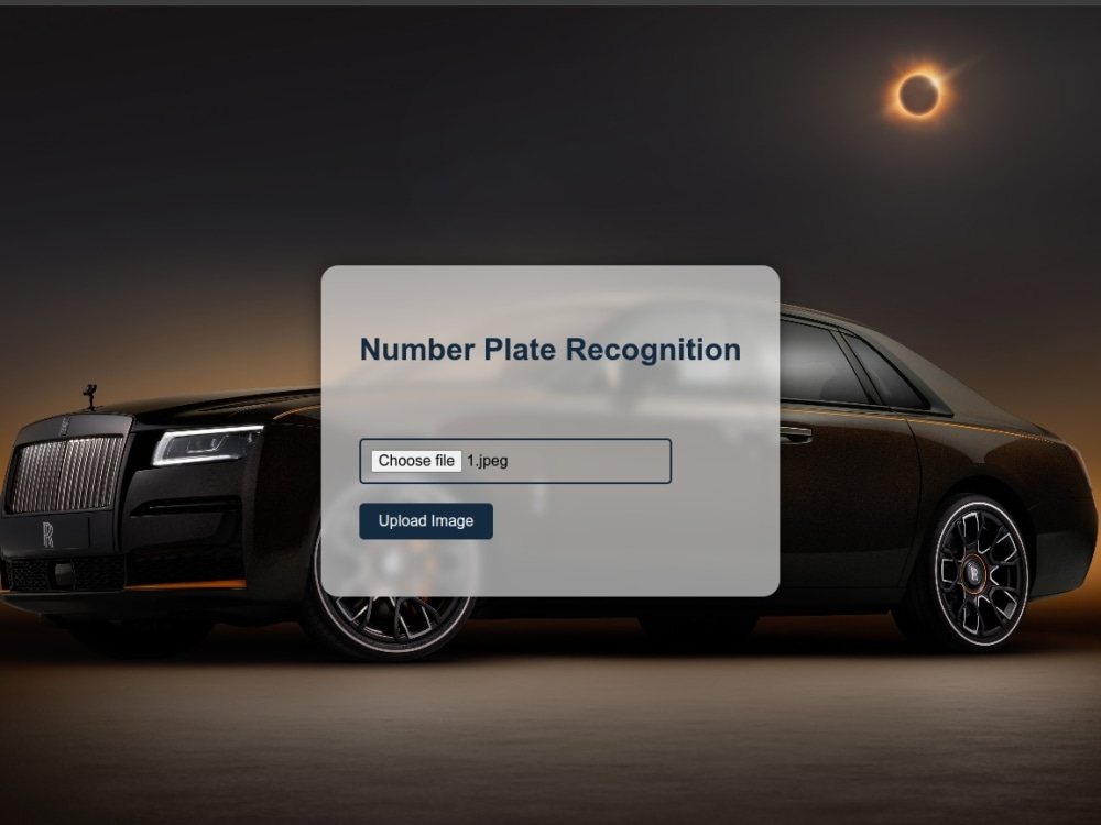 Number Plate Detection System Upwork