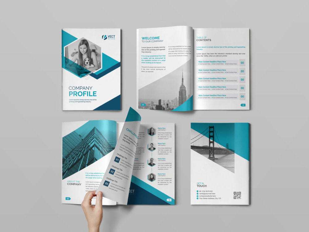 A Custom Company Profile, Brochure Design, Annual Report & Magazine ...