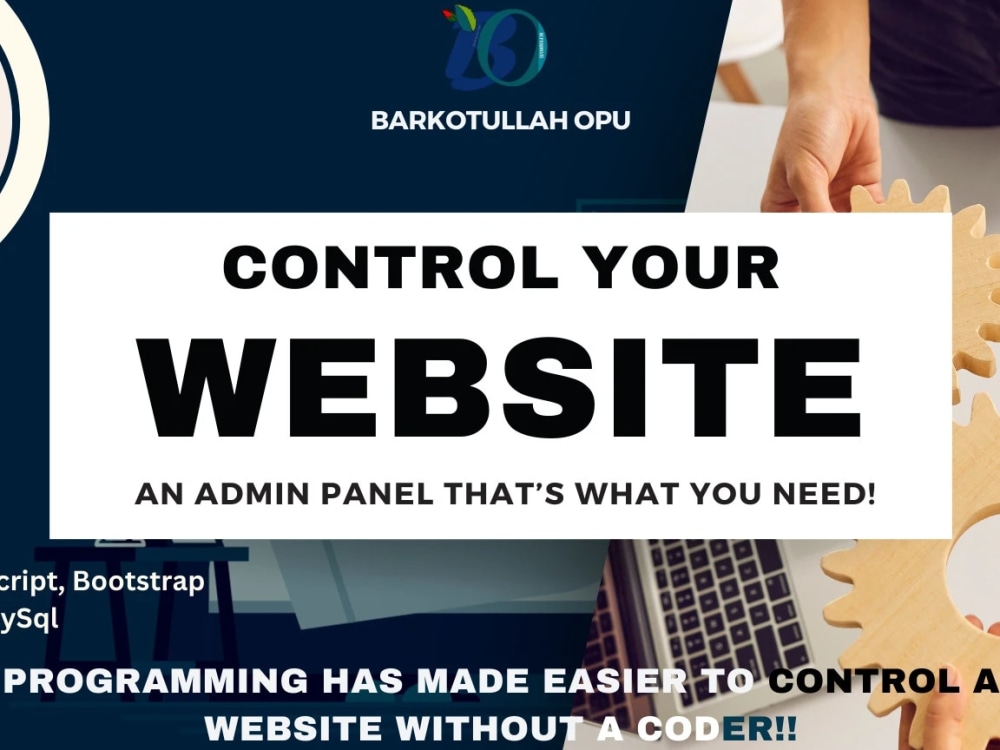 Custom website admin panel | Upwork