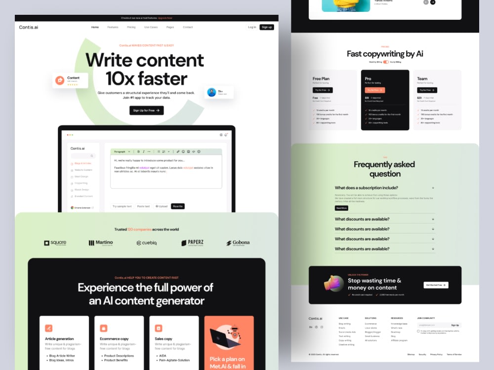 Premium Figma & XD Landing Page UI/UX Design | Responsive Conversion Driven | Upwork