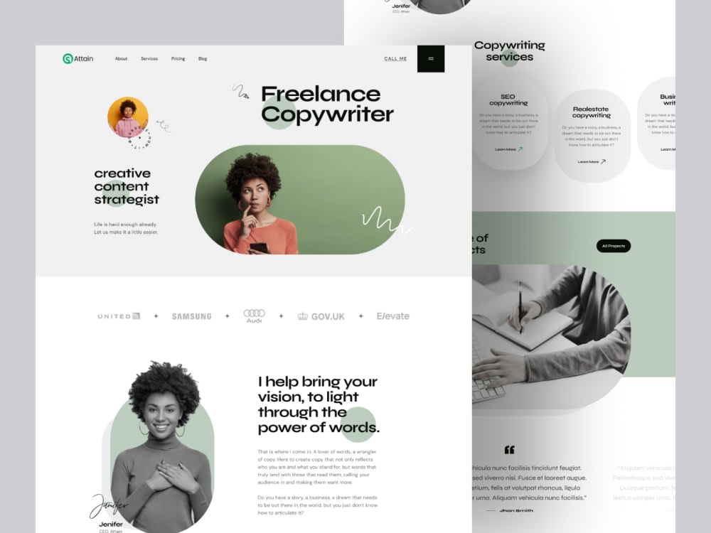 Premium Figma & XD Landing Page UI/UX Design | Responsive Conversion Driven | Upwork