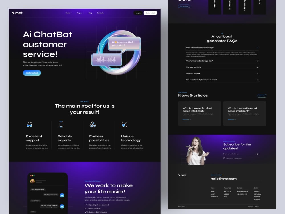 Premium Figma & XD Landing Page UI/UX Design | Responsive Conversion Driven | Upwork