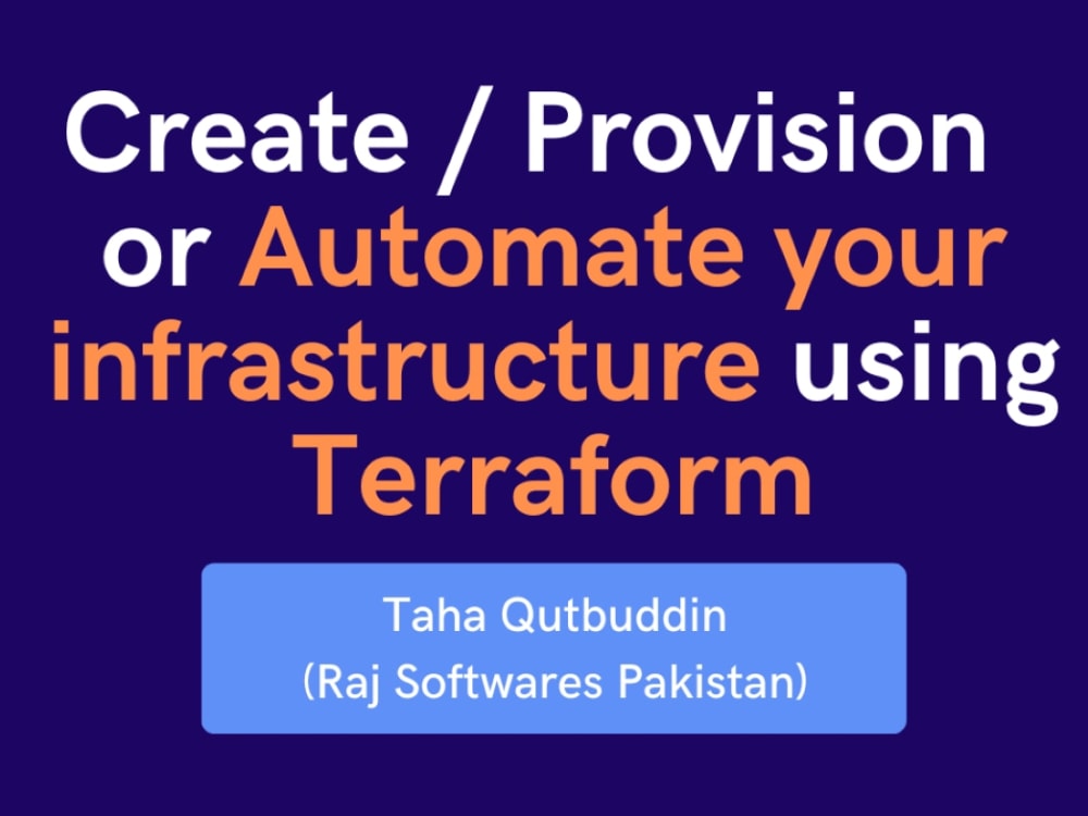 Create or Provision Infrastructure provision using Terraform | Upwork