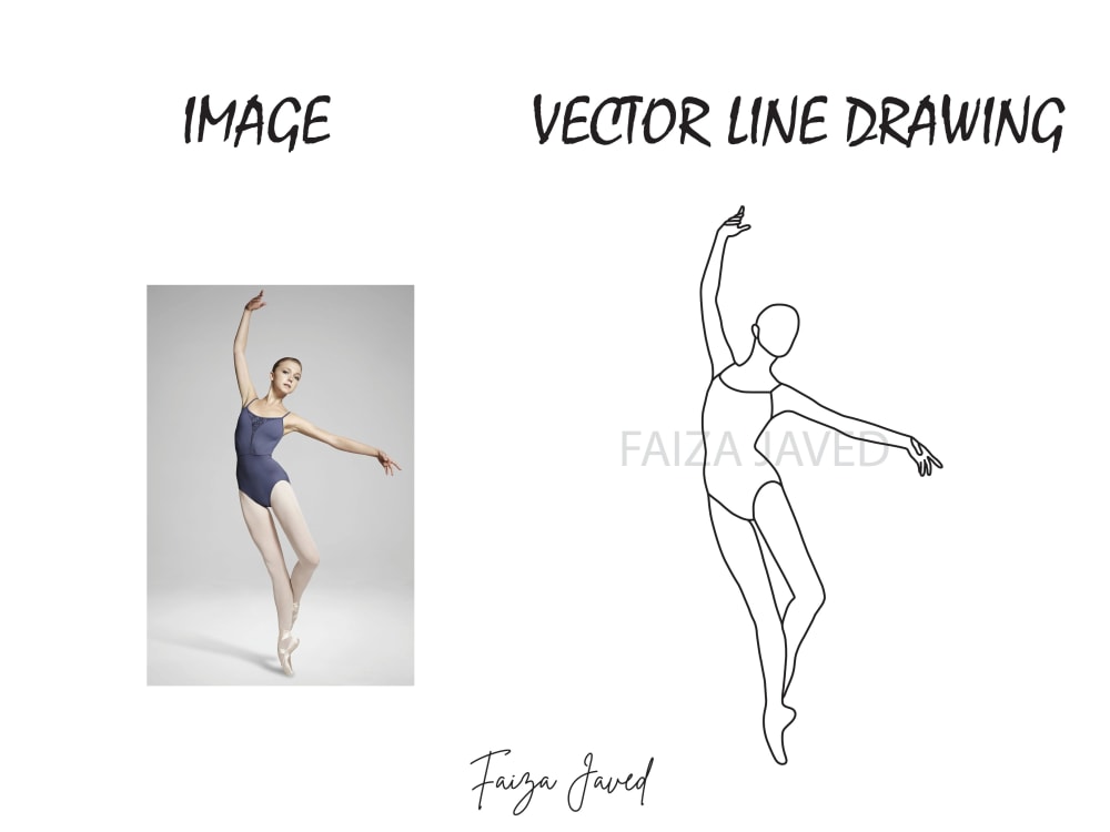 Vector tracing, line art, line drawing of your sketch, image and ...
