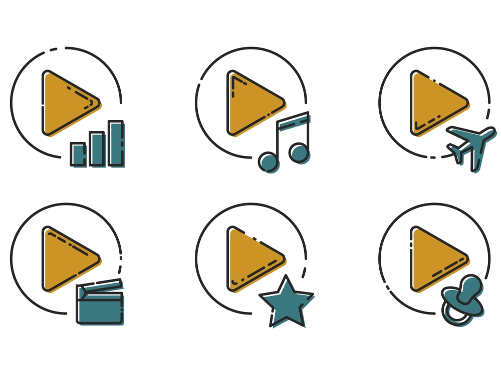 A custom vector icon set for your website or app | Upwork