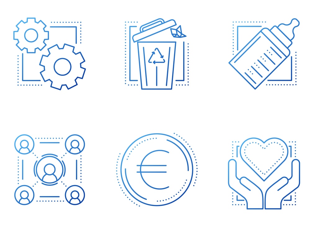 A custom vector icon set for your website or app | Upwork