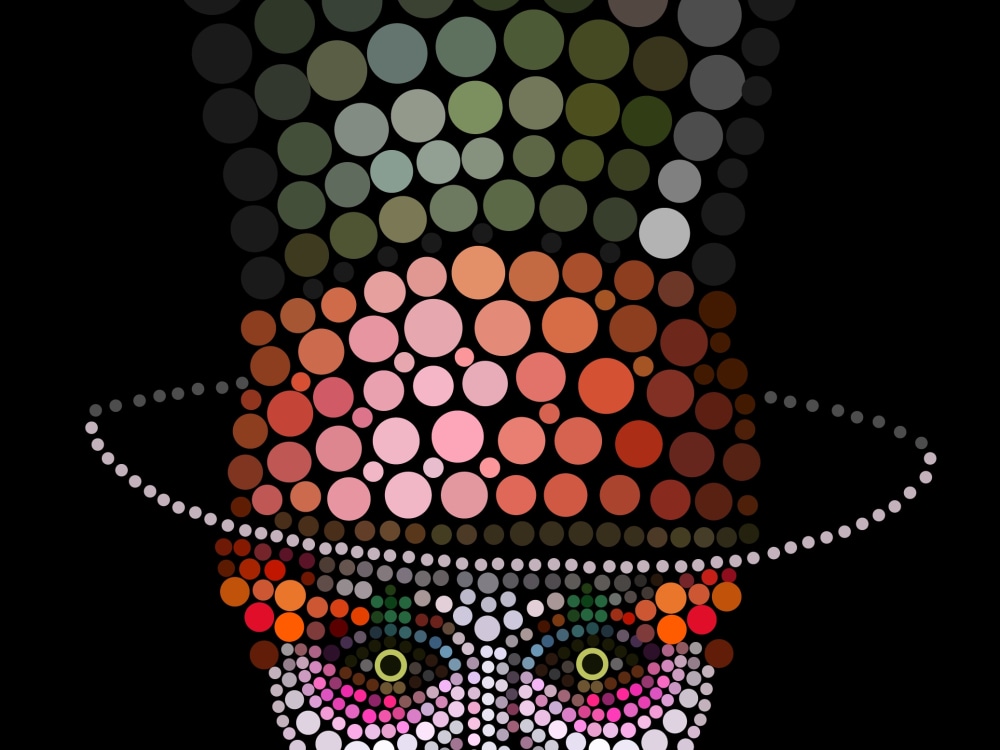 Digital pointlism portraits, landscape | Upwork