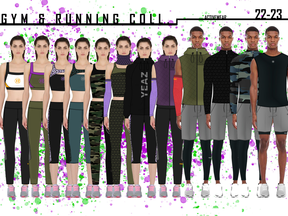 Design a amazing collection for your activewear brand. | Upwork