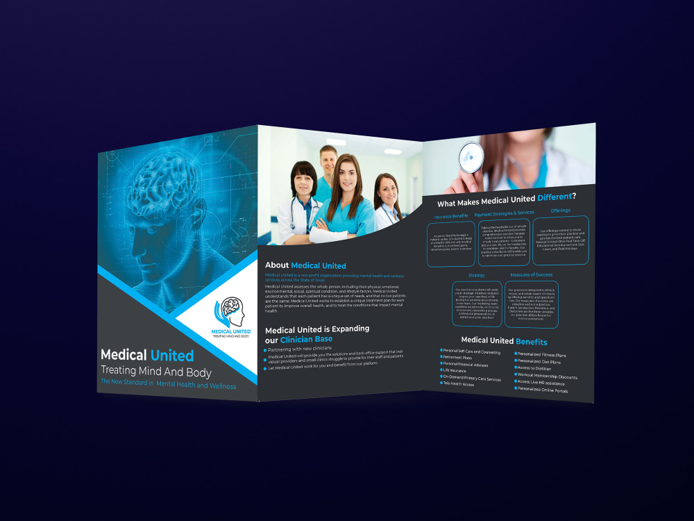 An eye catchy Brochure for your Medical Service & Law firm | Upwork