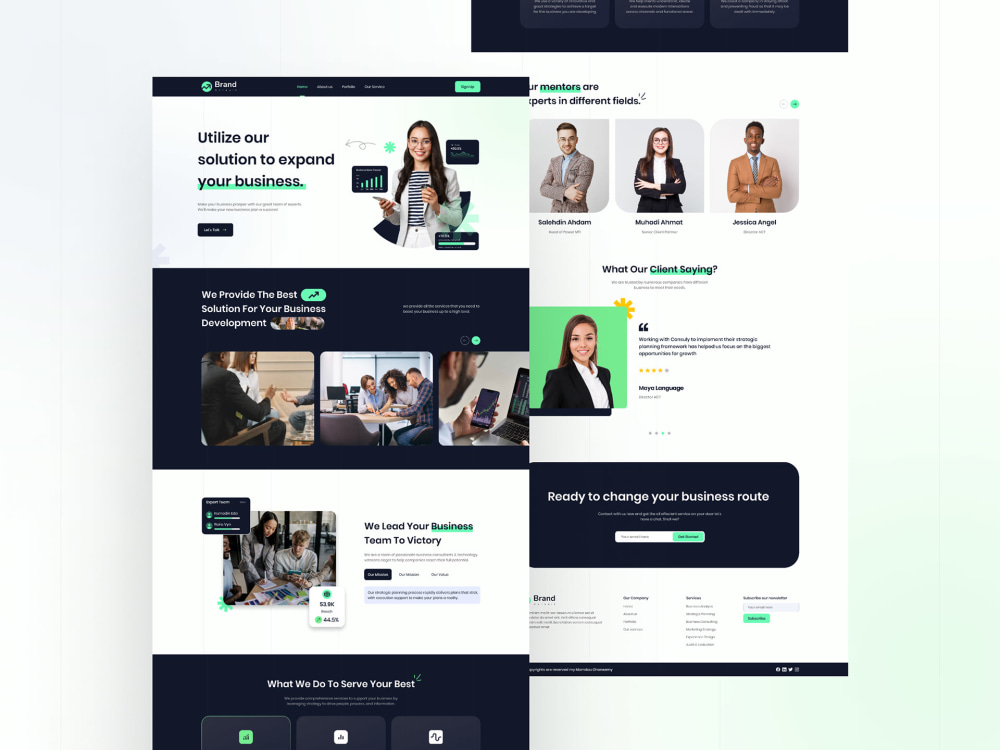 Website Landing Page UI UX design in Figma | Website development | Upwork