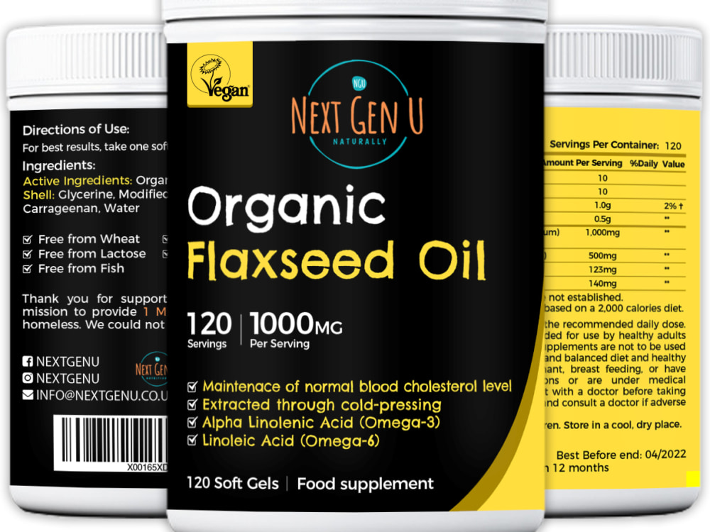 A Professionally Designed Food Supplement Label, Mockup and ...