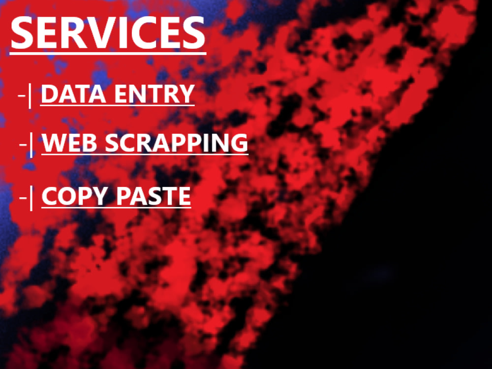 Data entry services, web scrapping, copy paste | Upwork