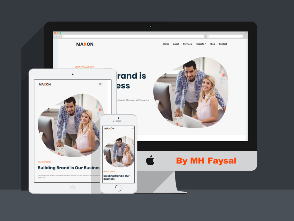 Full responsive Landing page website with HTML, CSS, JavaScript, Bootstrap | Upwork
