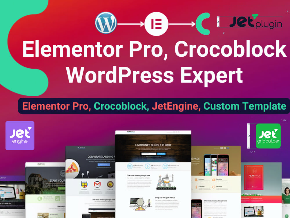 Any type of dynamic Crocoblock website using JetEngine and Elementor | Upwork