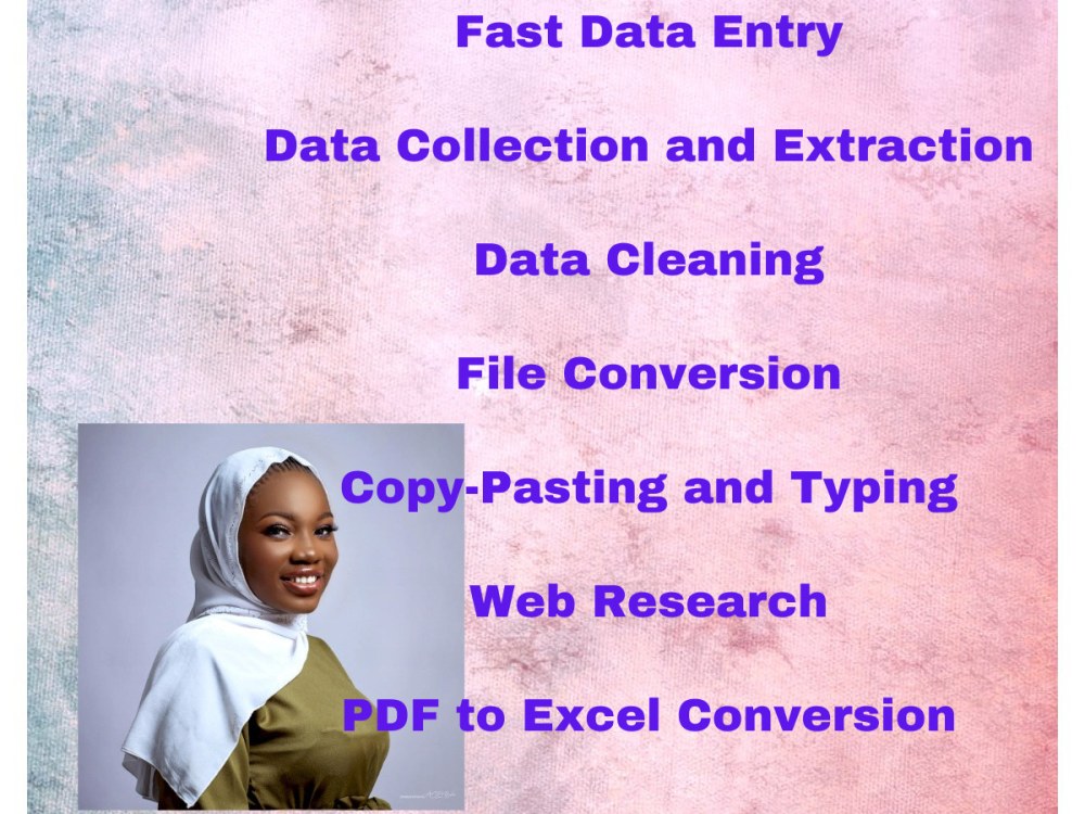To work on data entry, copy-pasting, typing, and conducting web research. | Upwork