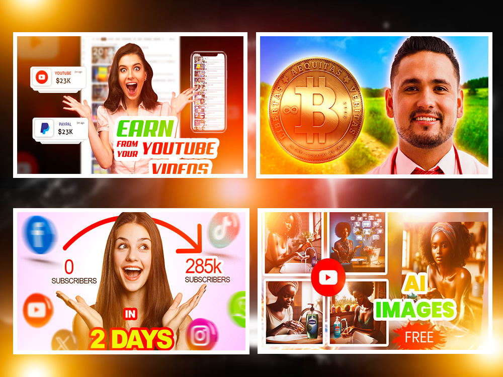 An attractive YouTube Thumbnail design that will boost your CTR | Upwork