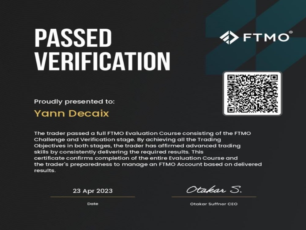 Passed ftmo challenge, forex trading, mff, ftmo account | Upwork