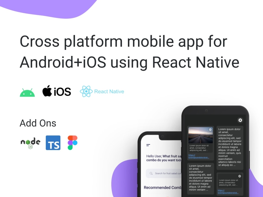 A cross platform mobile application for Android and iOS using React Native | Upwork
