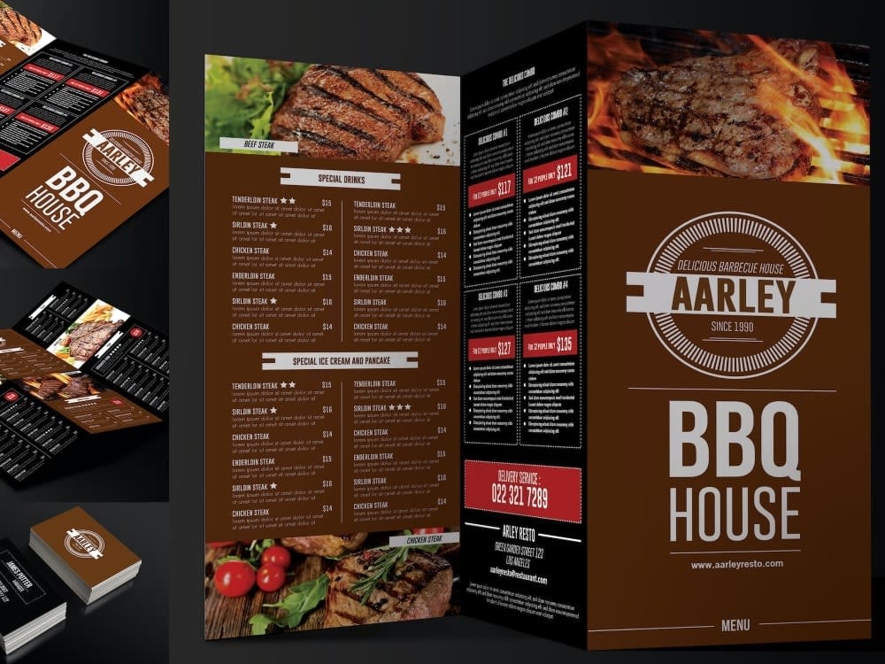 A restaurant menu design, digital menu design, menu board | Upwork