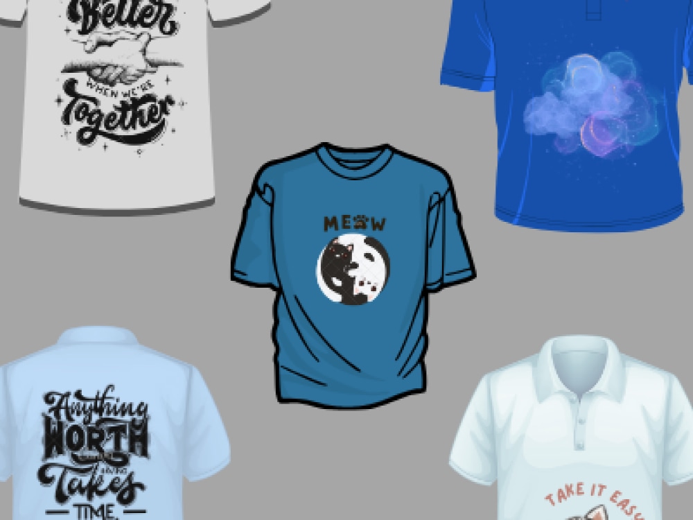 Custom merch typography, graphics and merchandise t shirt design. | Upwork