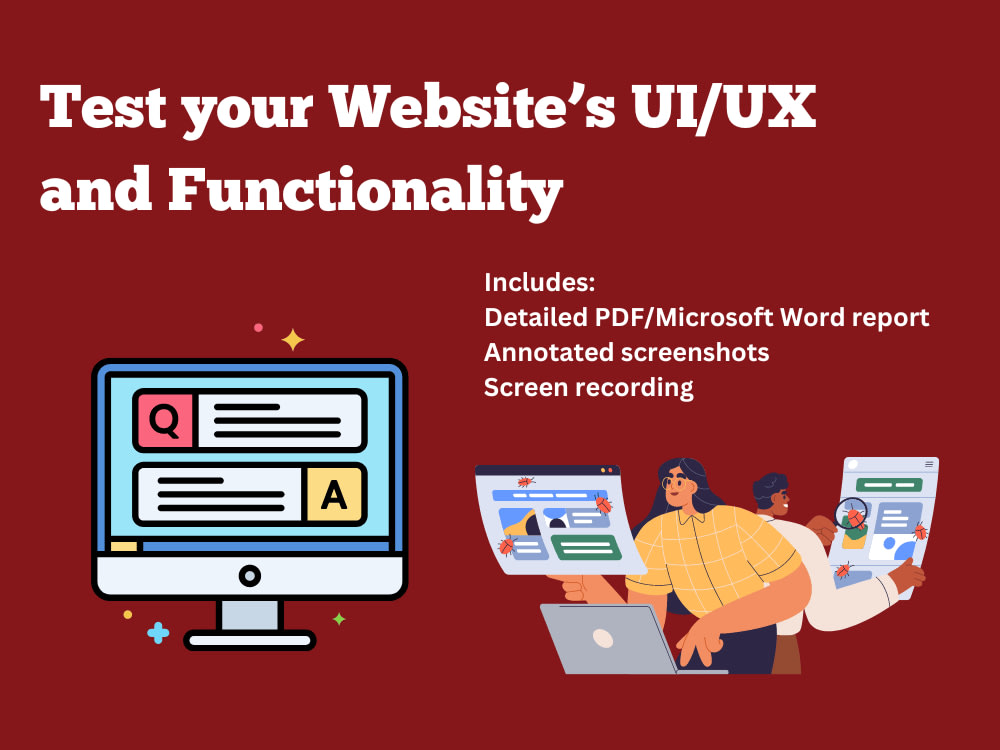 Comprehensive website testing for UI or UX and functionality | Upwork