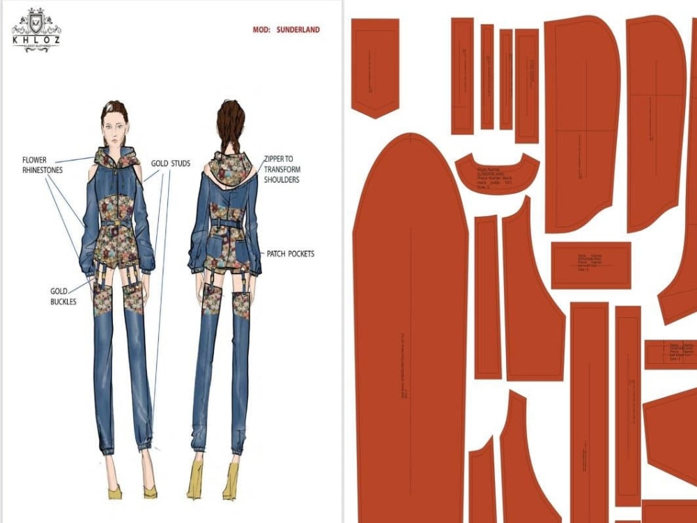 Digital sewing pattern making & grading | Upwork