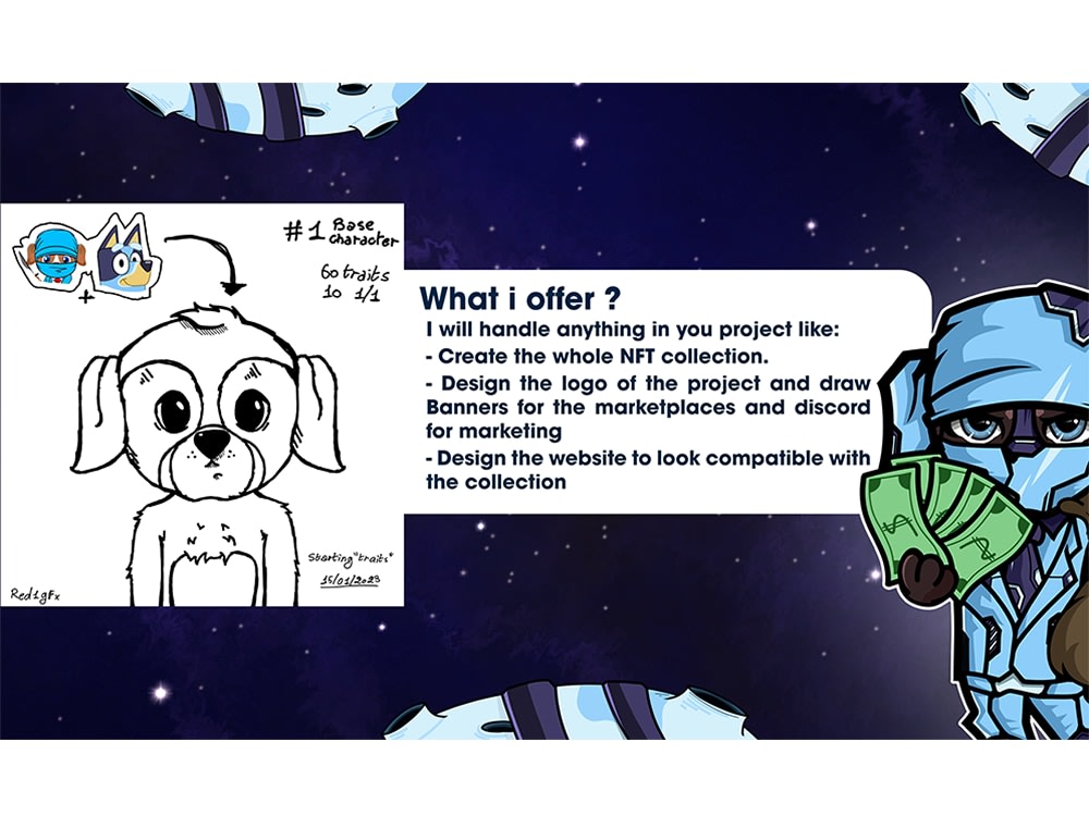 An entire 2d nft collection | Upwork