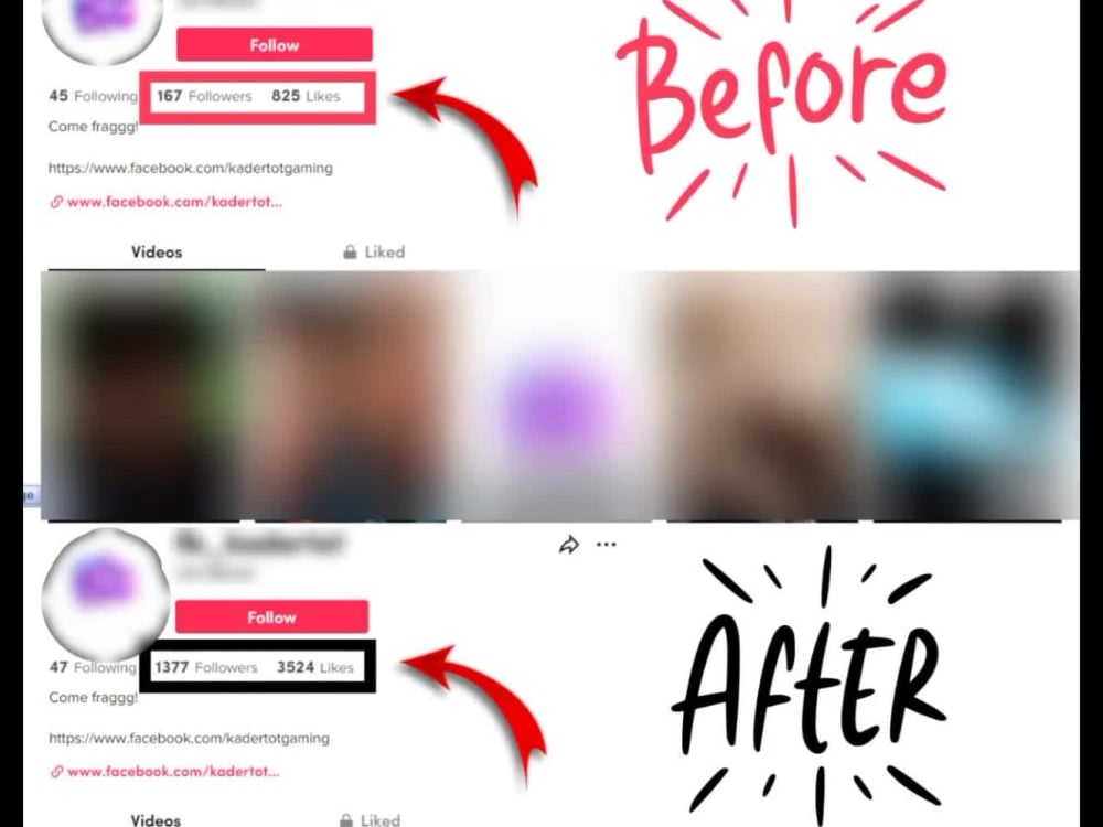 Real Tiktok Followers, Likes and Views SuperFast Tik Tok Growth ...