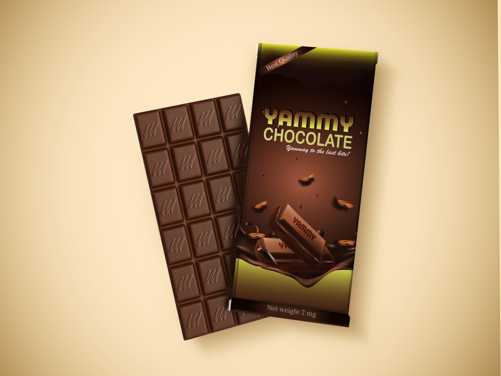 A chocolate pack, Dark chocolate packaging, chocolate pack. | Upwork