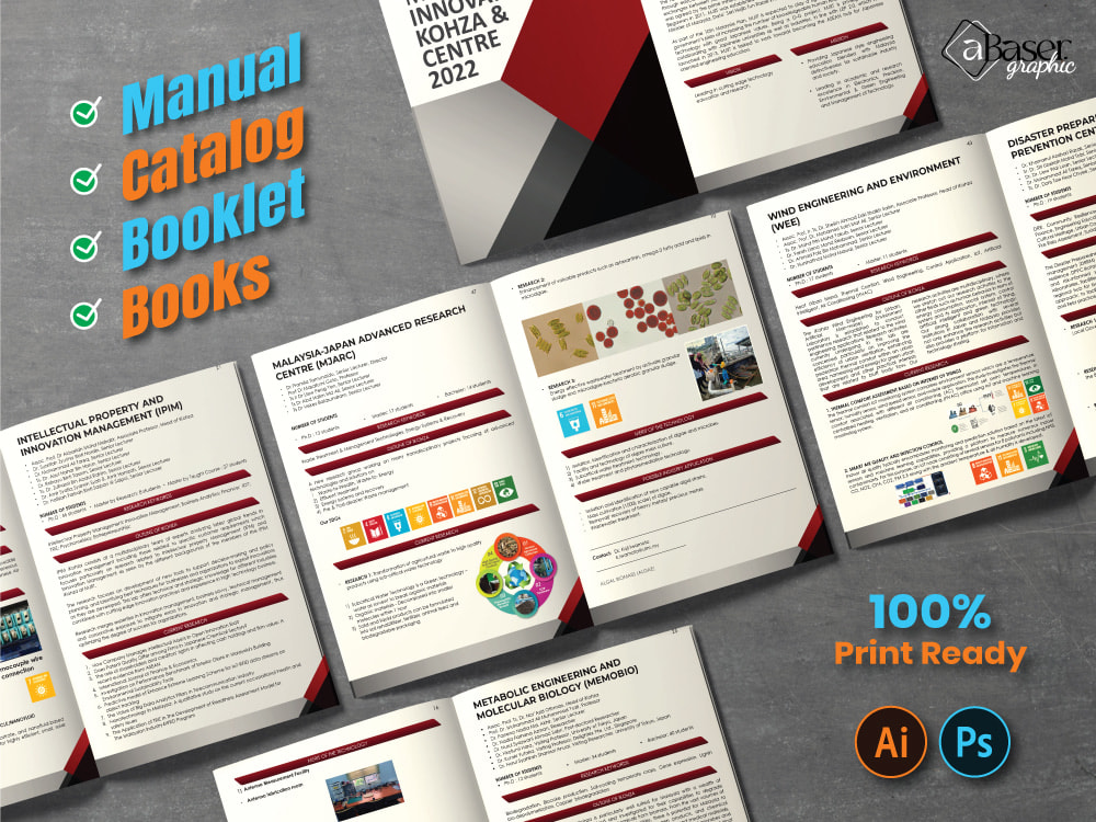 Professional Annual Report, Catalog, or Booklet Design – for Press or ...