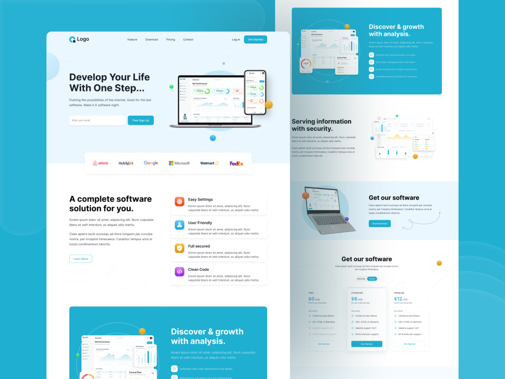Figma website design, website mockup, website ui design, figma design ...
