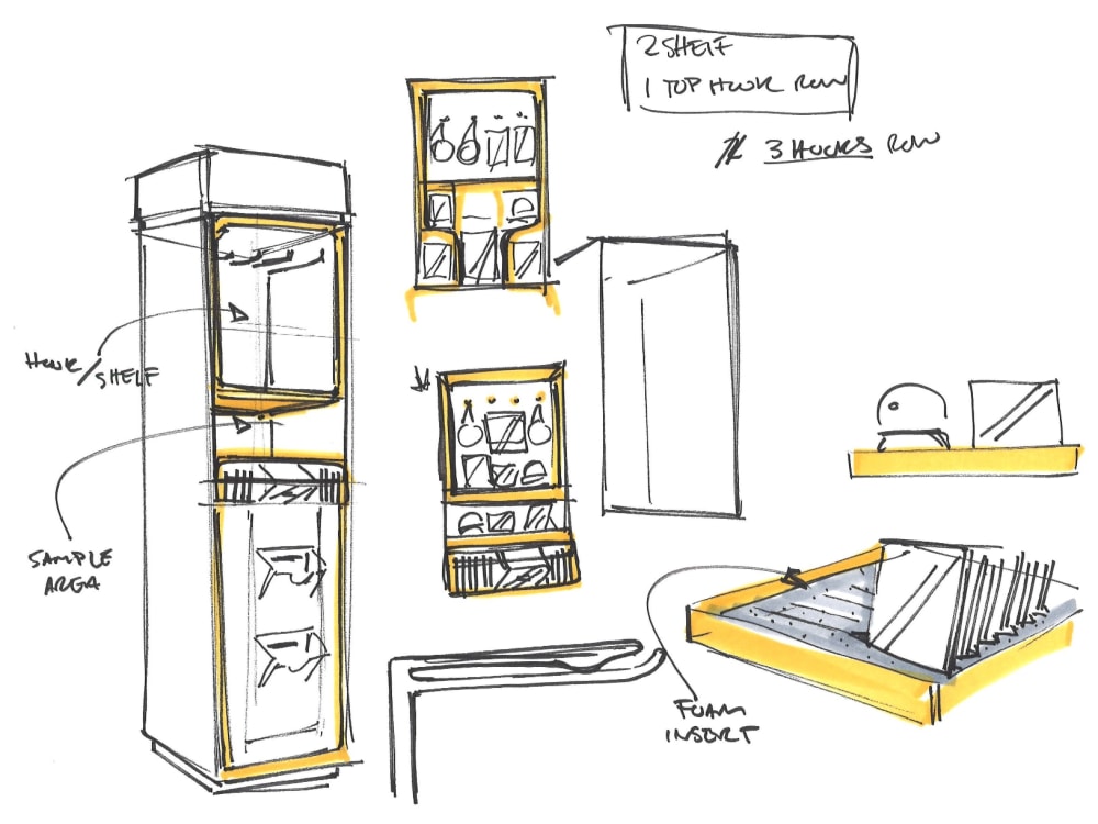 Concept development with sketching, 3D cad and renders | Upwork