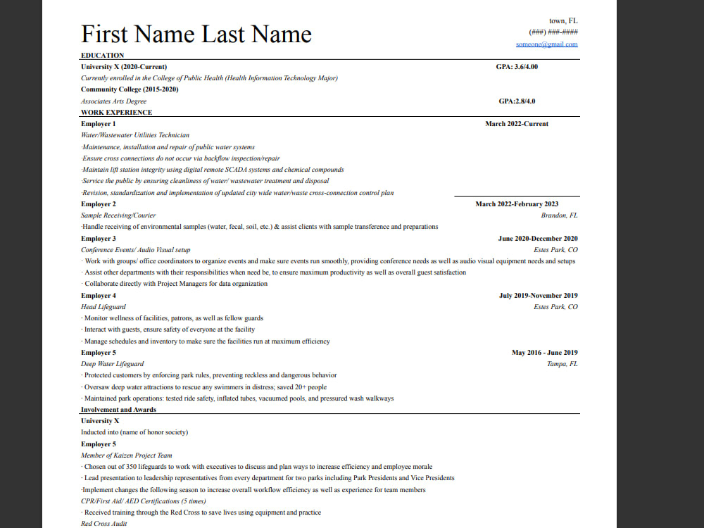 An edited resume, or professionally revamped version, your choice! | Upwork