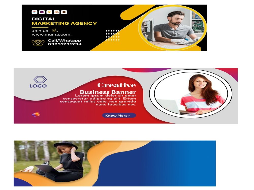 UI UX designs for web page and banner | Upwork