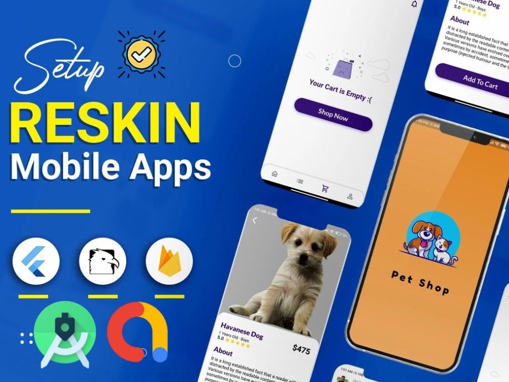 Reskin your codecanyon android app and install the admin panel | Upwork