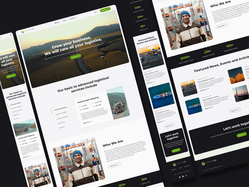 A responsive website design in figma | Upwork
