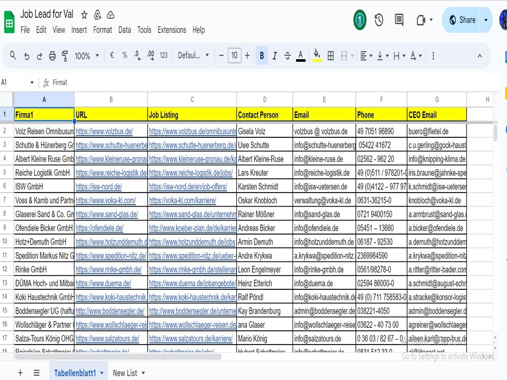 Any Targeted Lead Generation | Upwork
