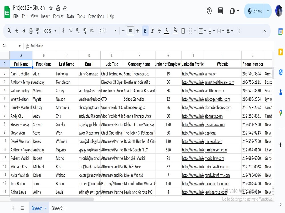 Any Targeted Lead Generation | Upwork