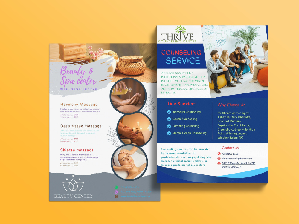 Create premium flyer, brochure, poster, catalog and menu design | Upwork