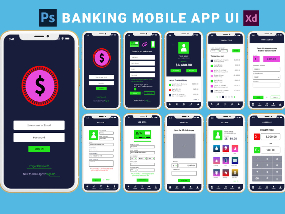 Design professional creative modern mobile app UI UX | Upwork