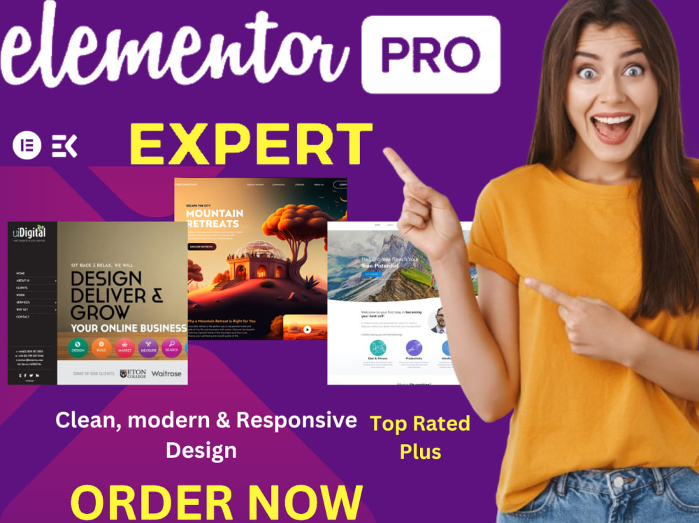 Elementor Designer, Elementor Pro, Elementor Developer, Elementor Expert, | Upwork