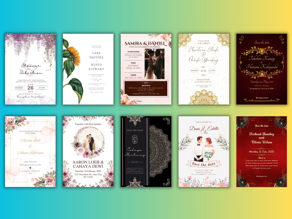 Invitation card designer, birthday card, wedding card, event/greeting ...