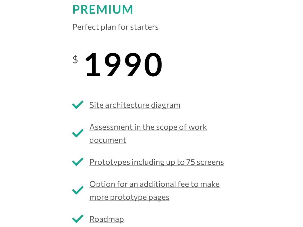 Detailed estimation of your project along with Interactive prototypes ...