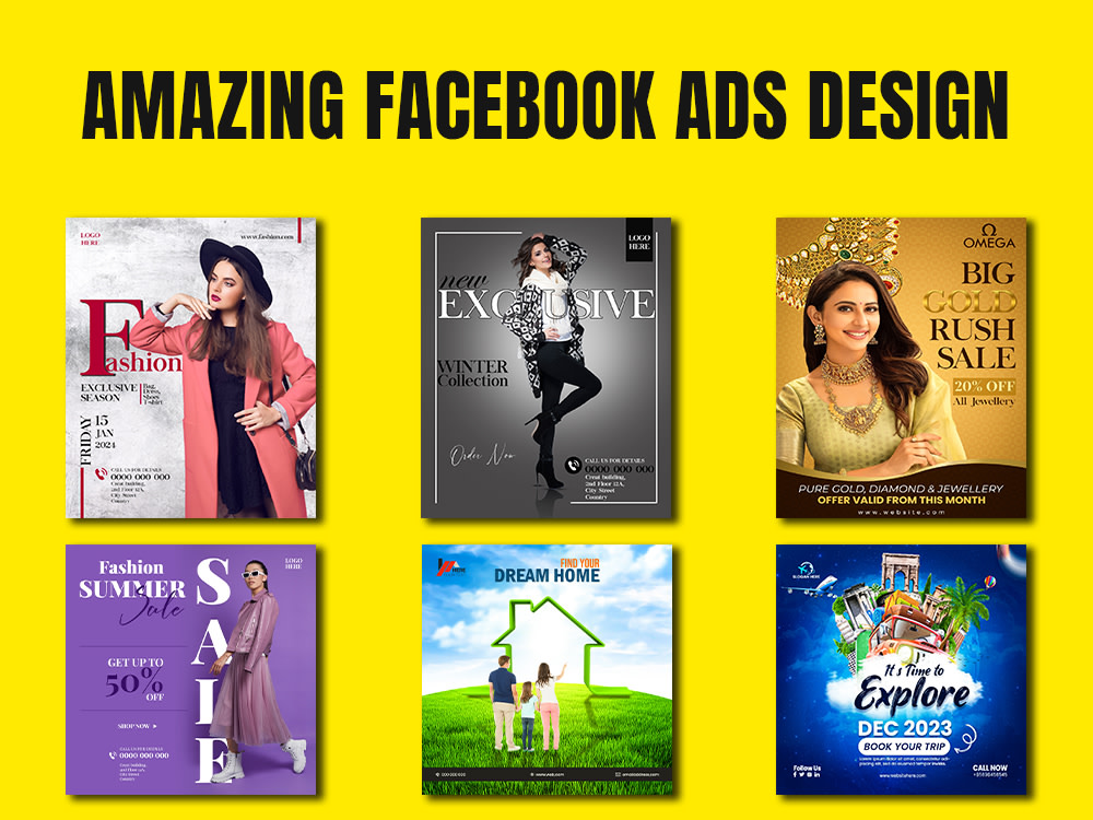 Amazing facebook ads design with unlimited revision | Upwork