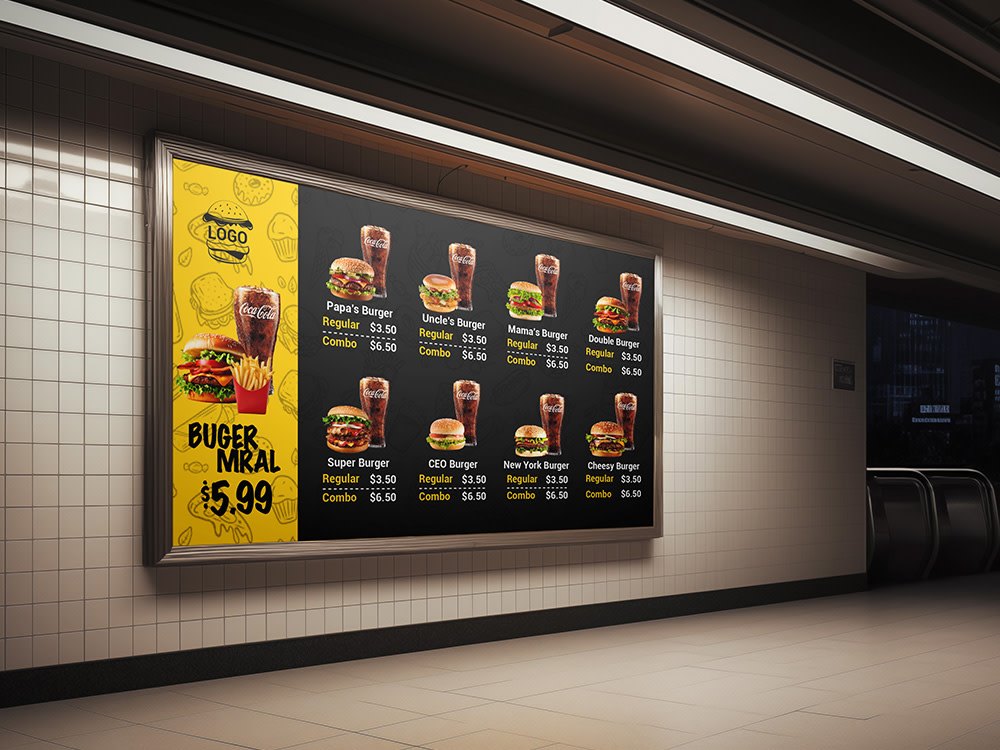 Digital screen menu for your restaurant cafe or bar | Upwork